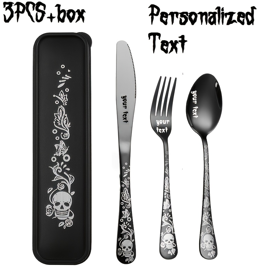 skull silverware sold on Temu Australia