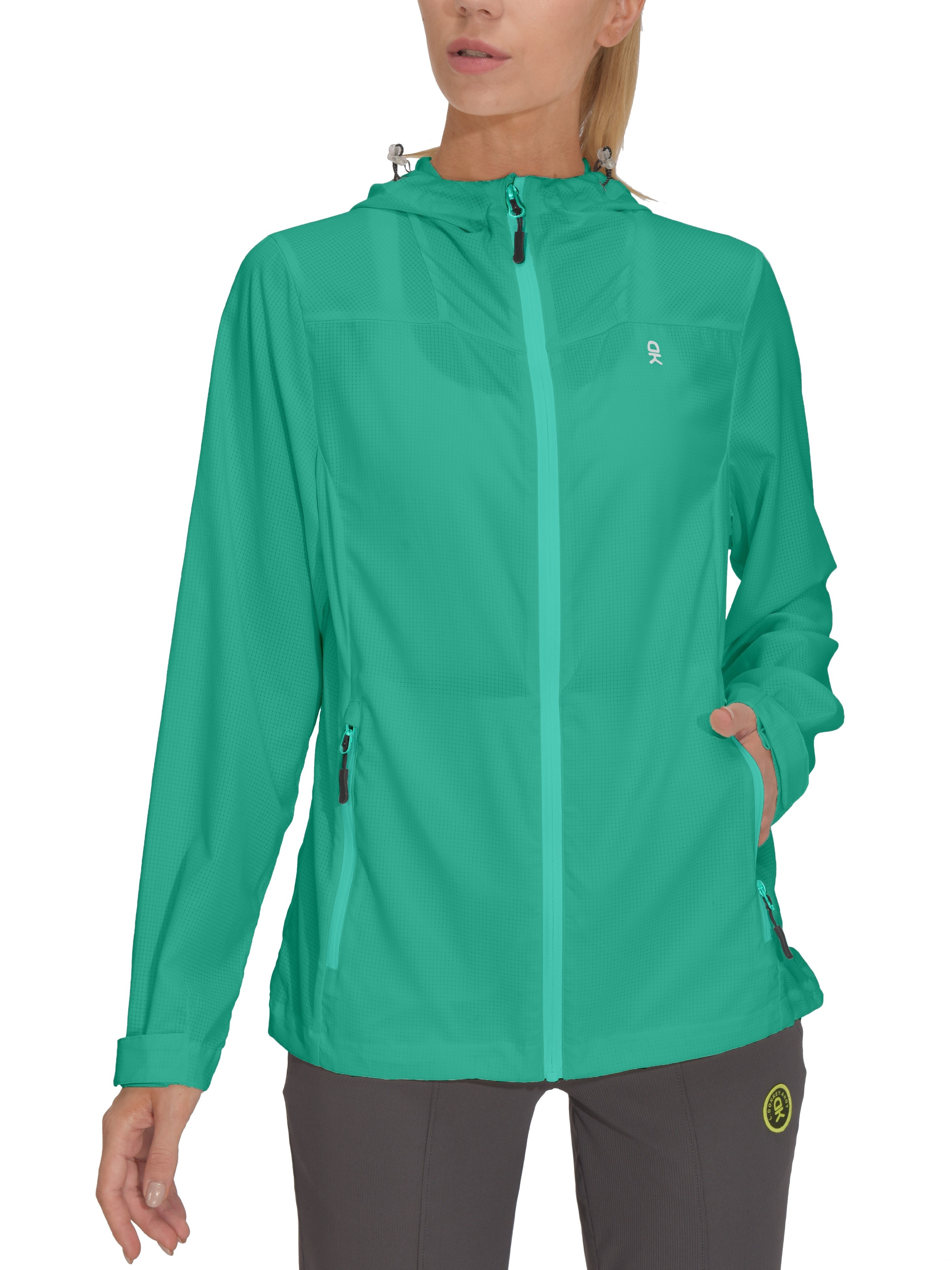 Women's Active Hooded Jacket Full zipper Front Loose - Temu Portugal