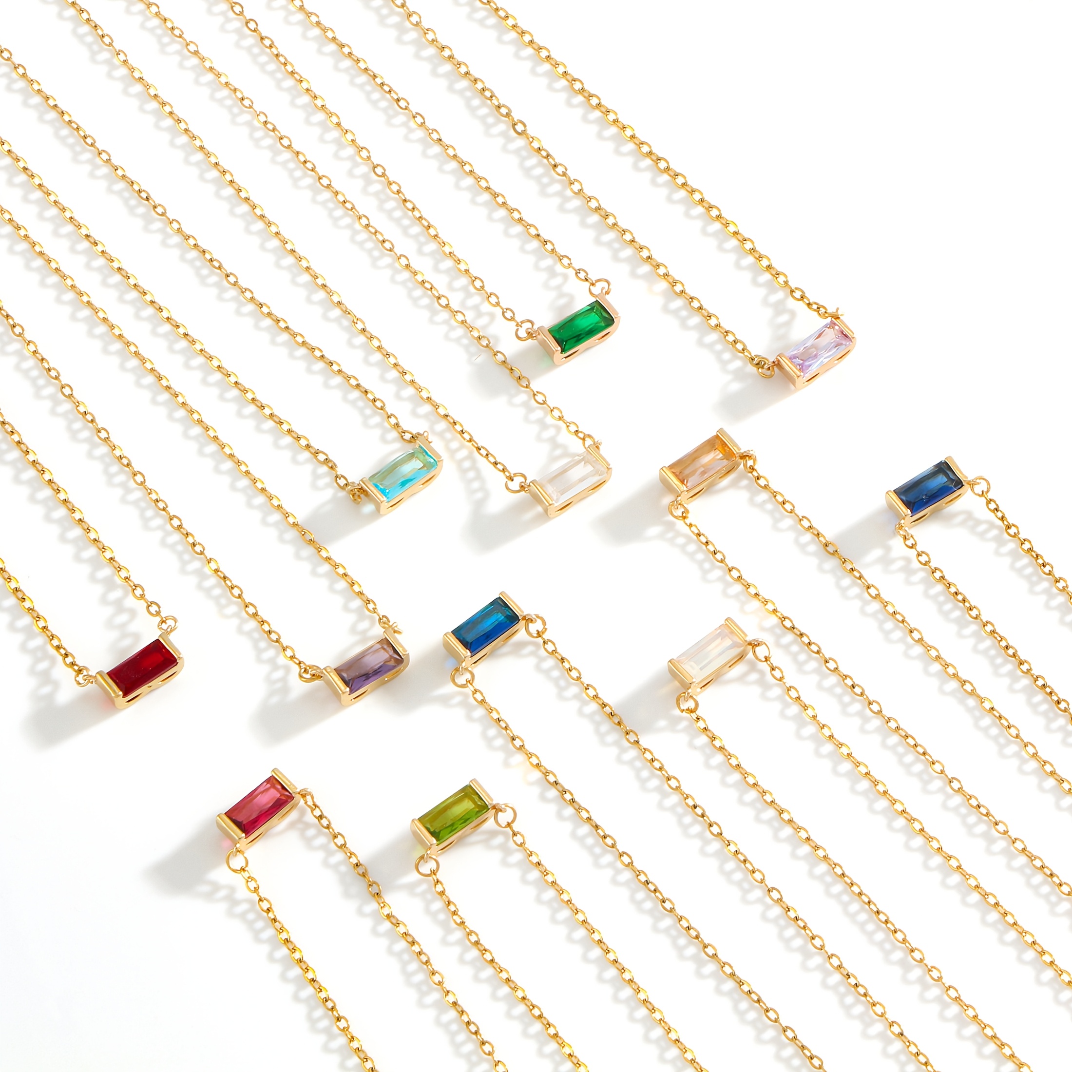 birthstone necklace sold on Temu United States