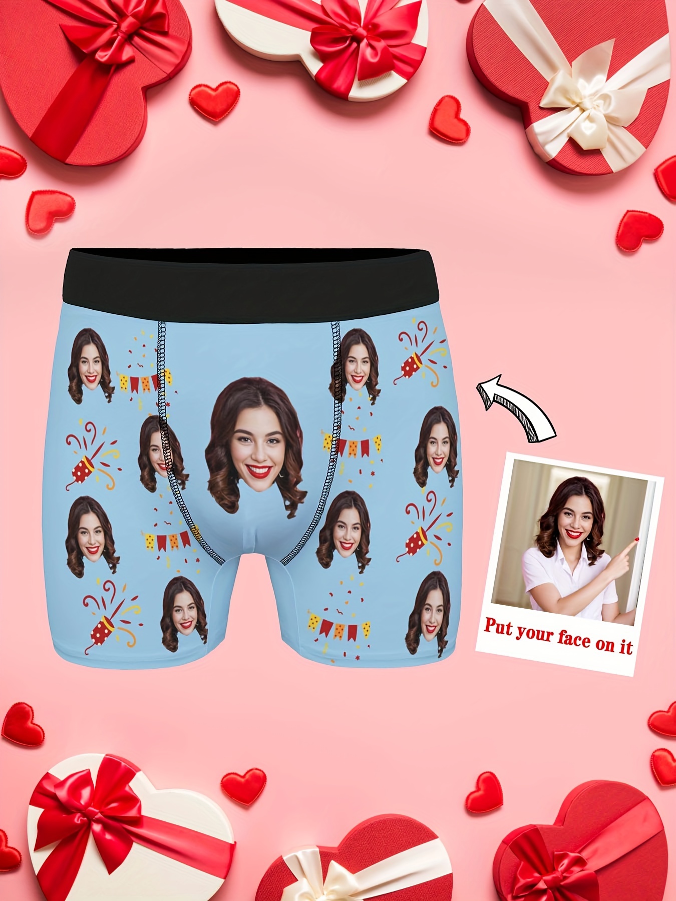 customized photo pattern men's underwear men's funny high - Temu Australia