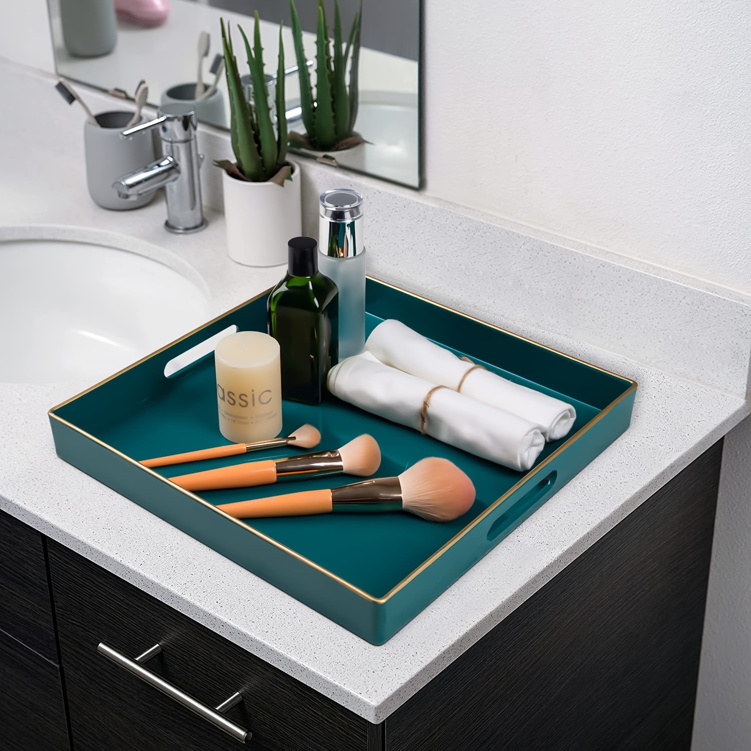 Decorative tray for ottoman store