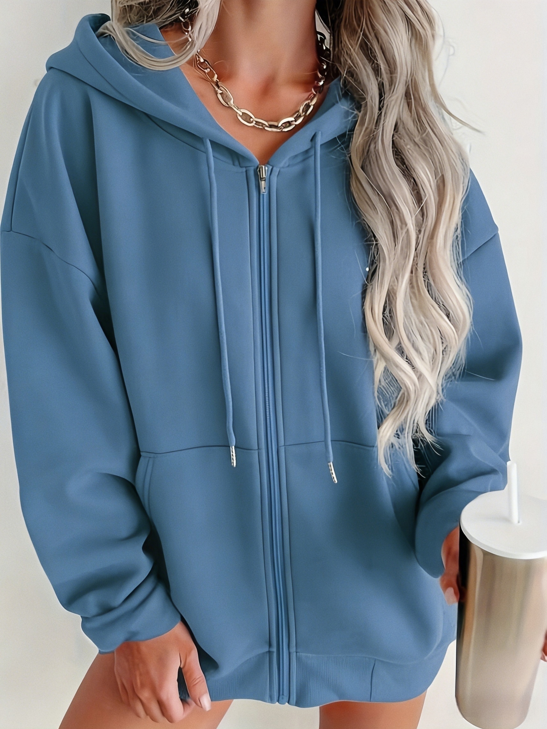 womens zip up hoodies sold on Temu United States