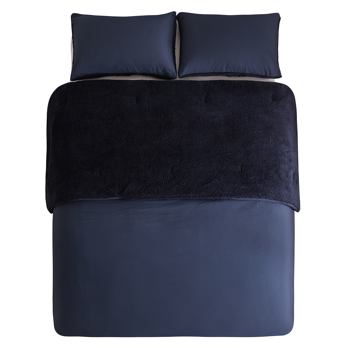 1 Set King Bedding Comforter Set Super Soft Sherpa - Temu