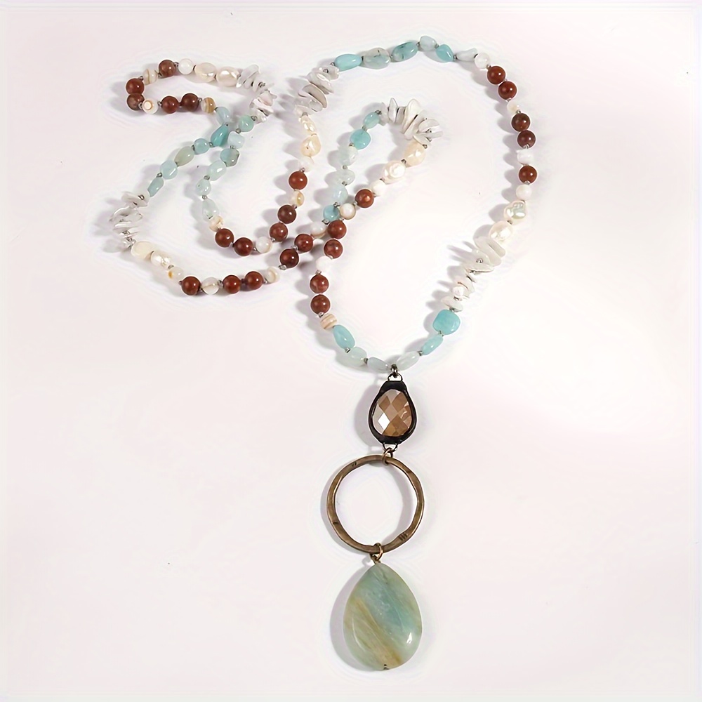 Spring Series Green Refreshing Natural Stone Shell Pearl - Temu United ...