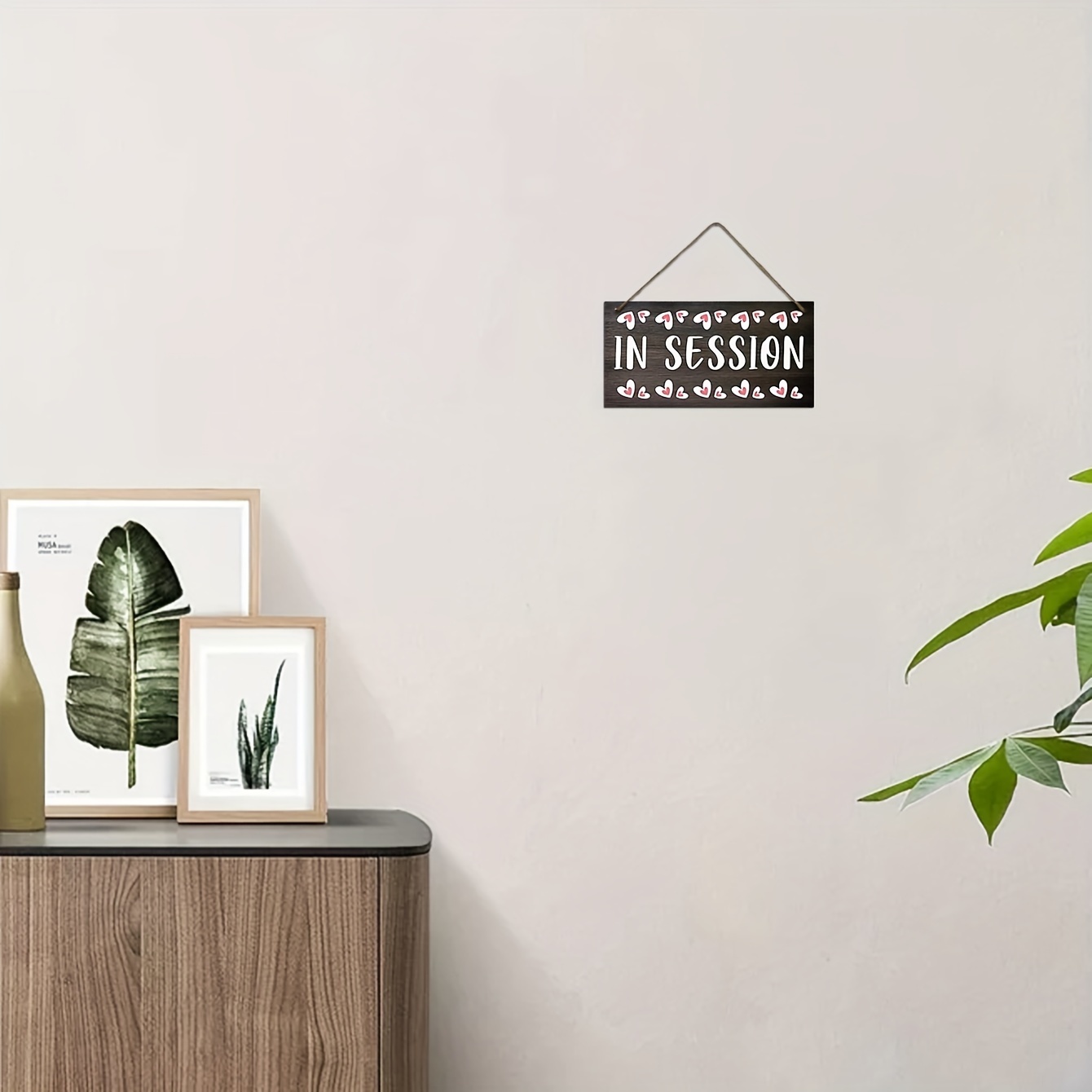 1pc Wood Art Board "in Session" Sign For Office, Meeting Room ...