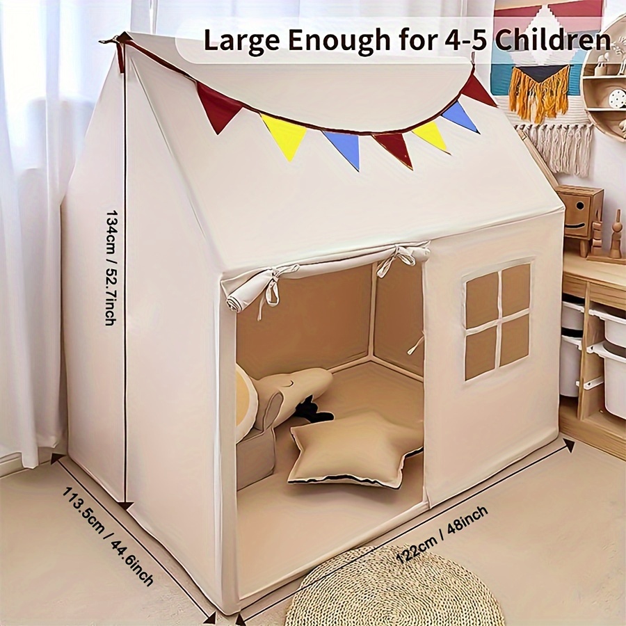 A Game Tent Windows Suitable 1 2 Children Set Indoor Outdoor - Temu