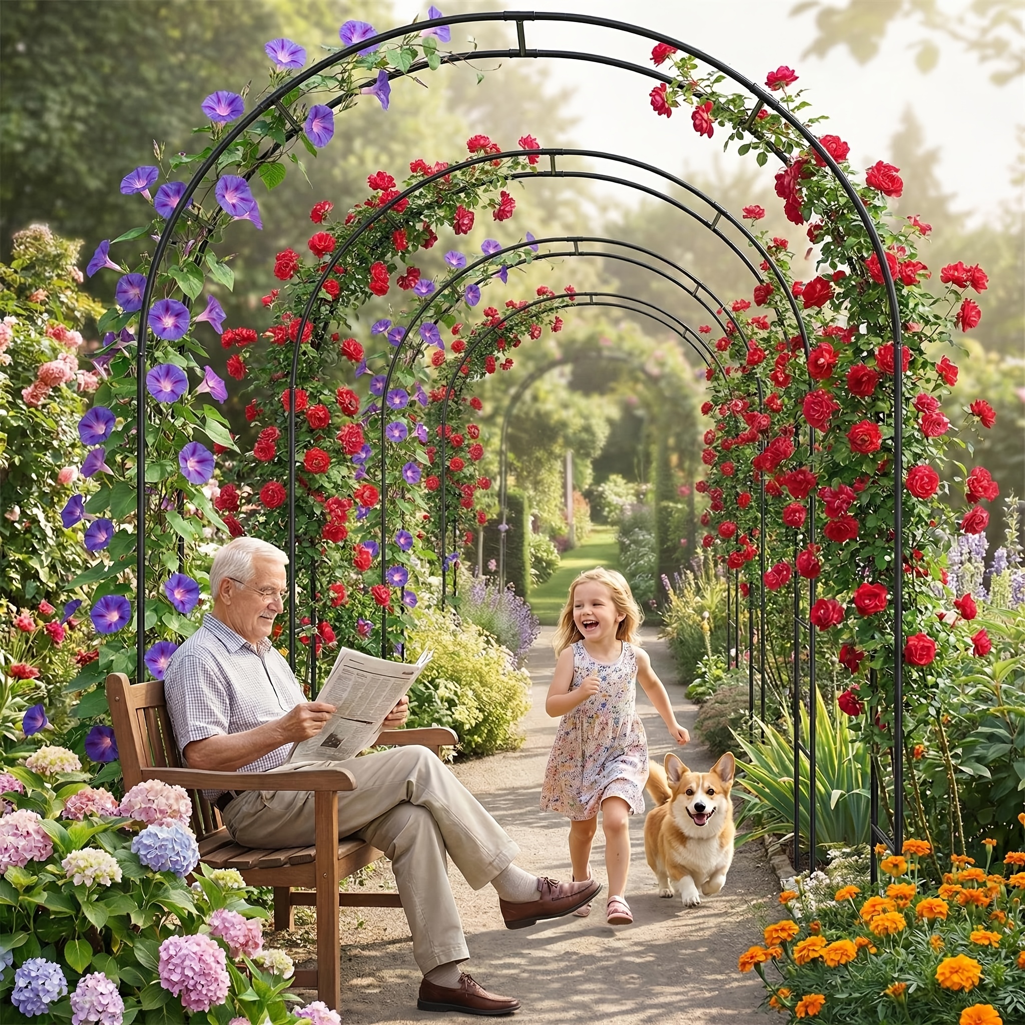 rose trellis sold on Temu United States
