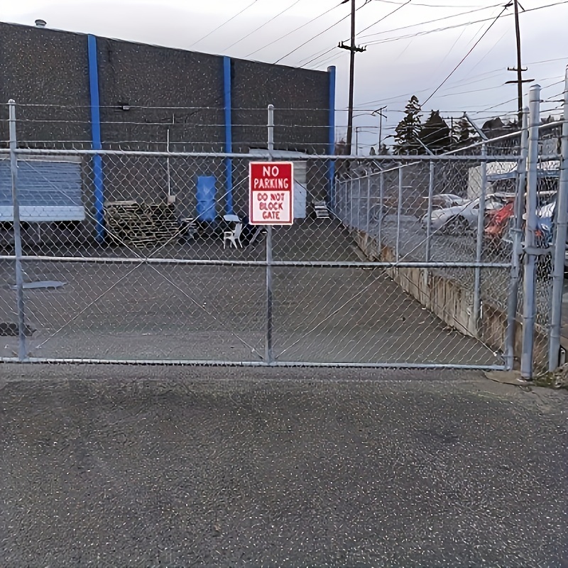 Reflective ' Not Block Gate' 'no Parking' Sign Rust proof - Temu
