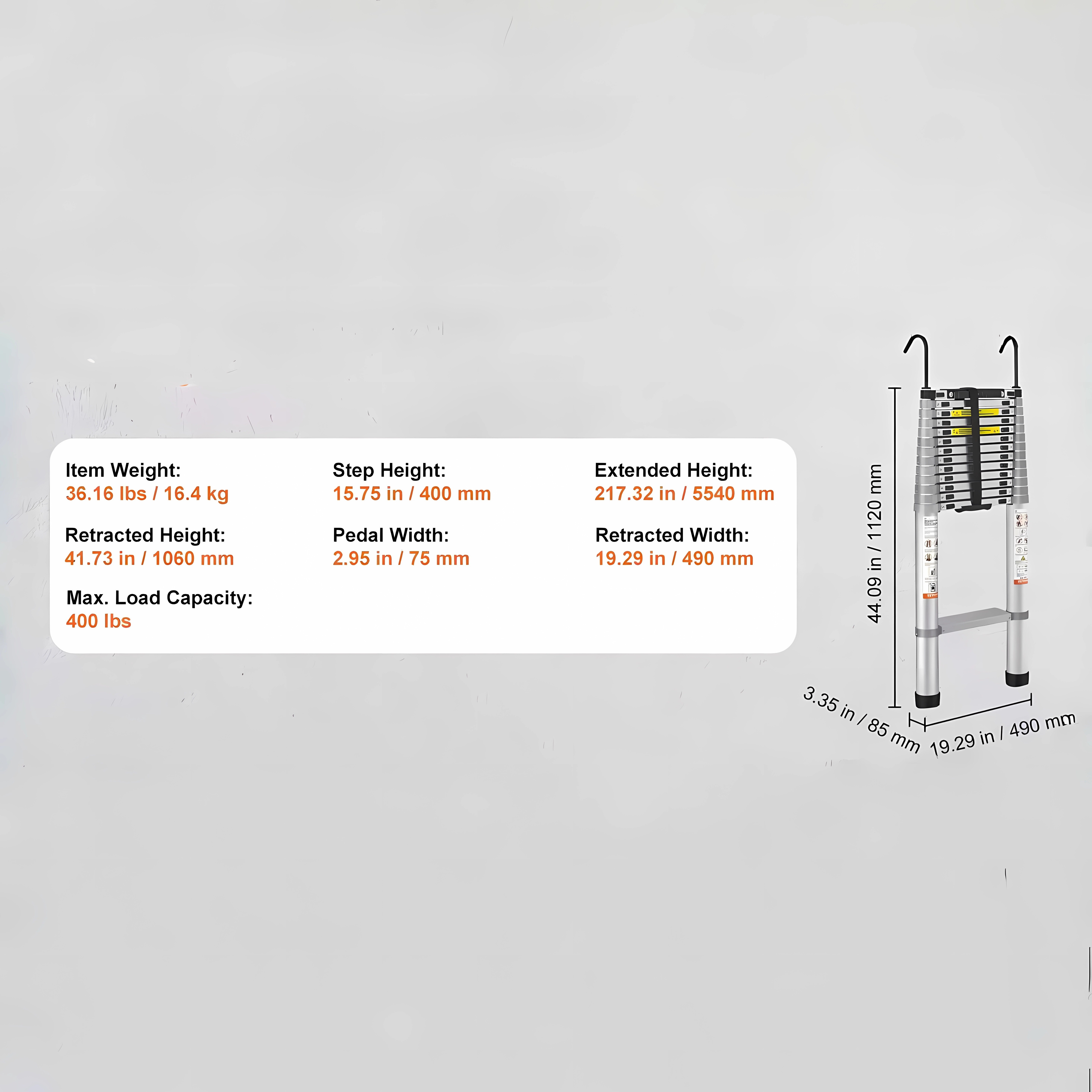 Telescoping Ladder Aluminum - Temu