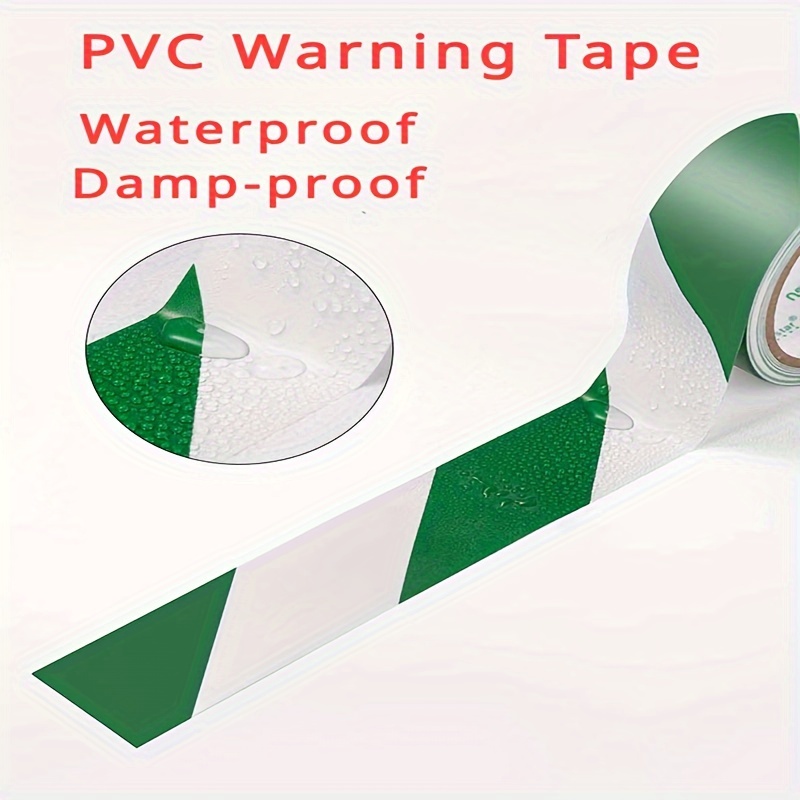 green white pvc warning tape colorful ground marking line - Temu