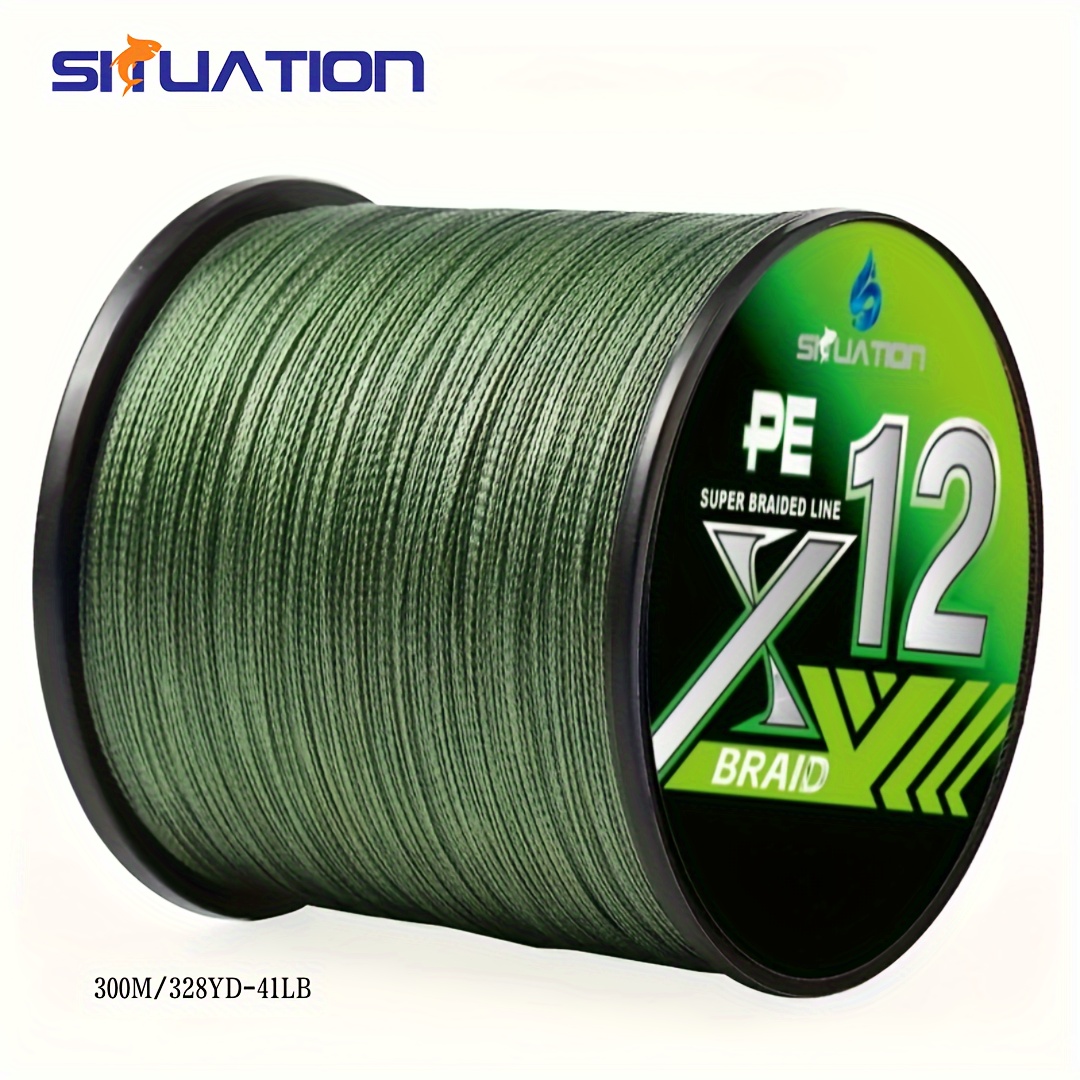 shuation 12 braided pe fishing line strong wear resistant Temu United Kingdom