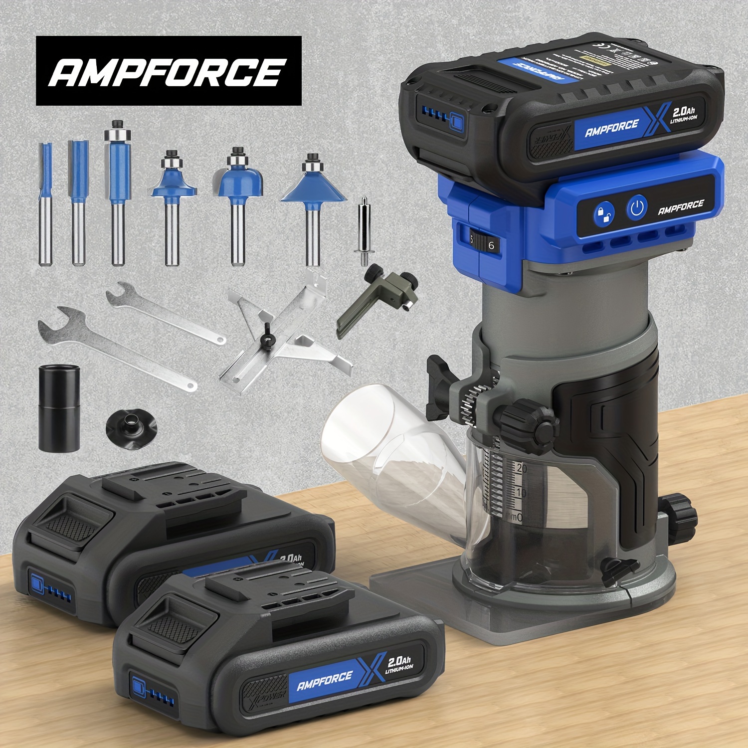 20v brushless portable trim router tool 2 battery packs - Temu