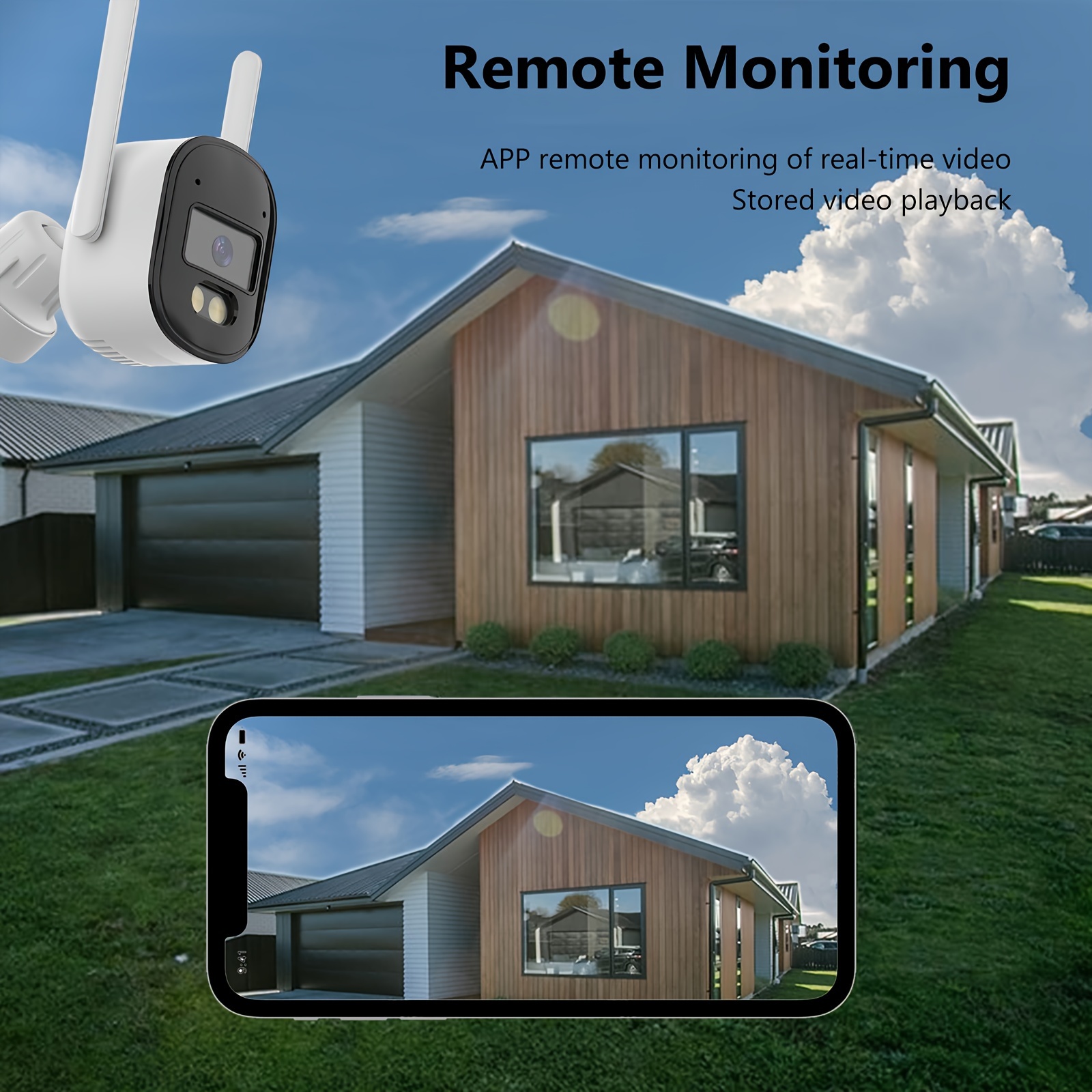 1 Caméra Sécurité Hd Sans Fil Standard Us Caméra Ip - Temu