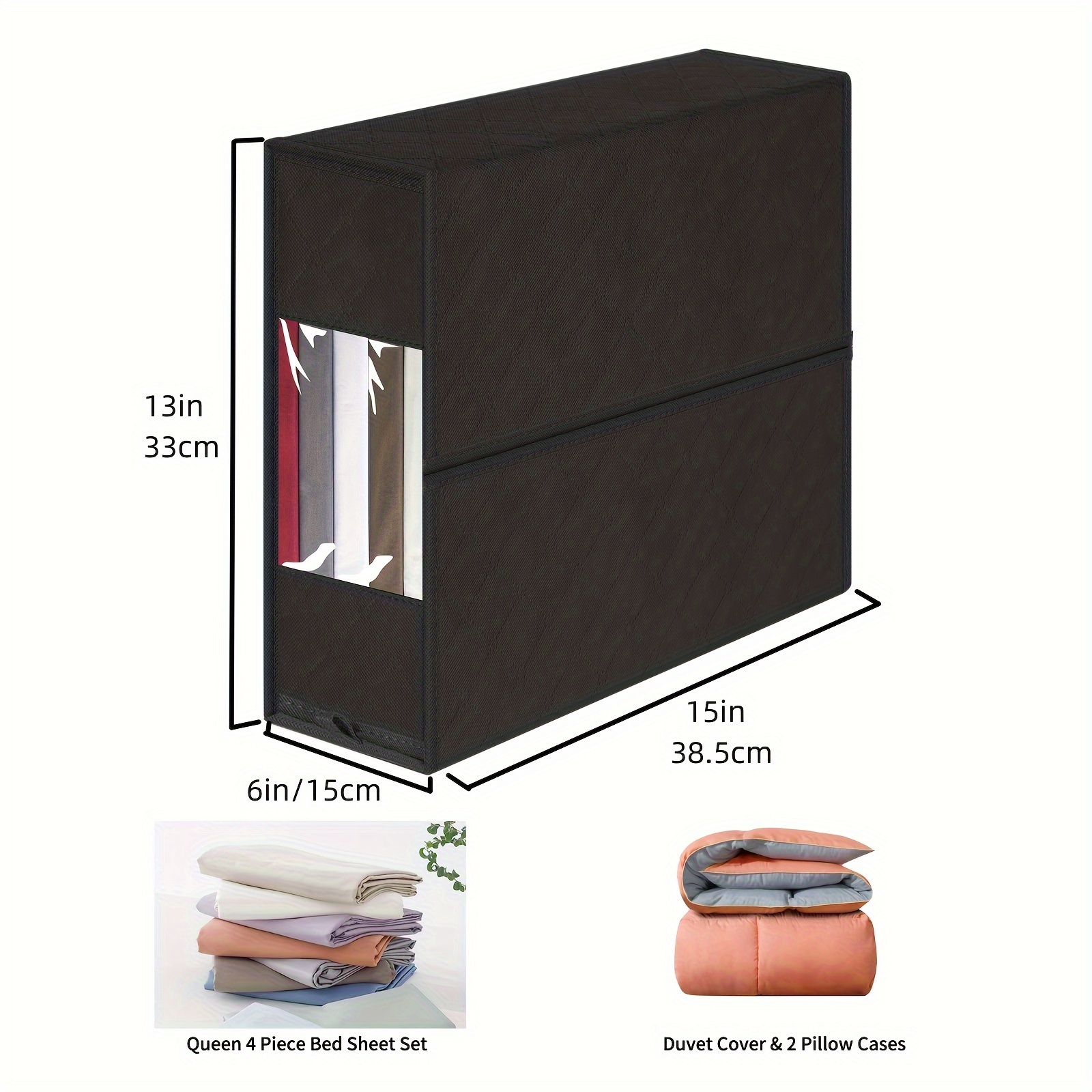Bed Sheets Storage Box Lids Foldable Large - Temu United