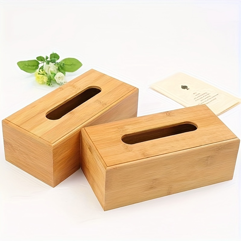 Tissue Box Creative Bamboo Paper Towel Box Living Room Tea - Temu