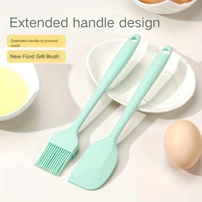 Small Silicone Spatula Oil Brush Heat Resistant Baking Tools - Temu New ...