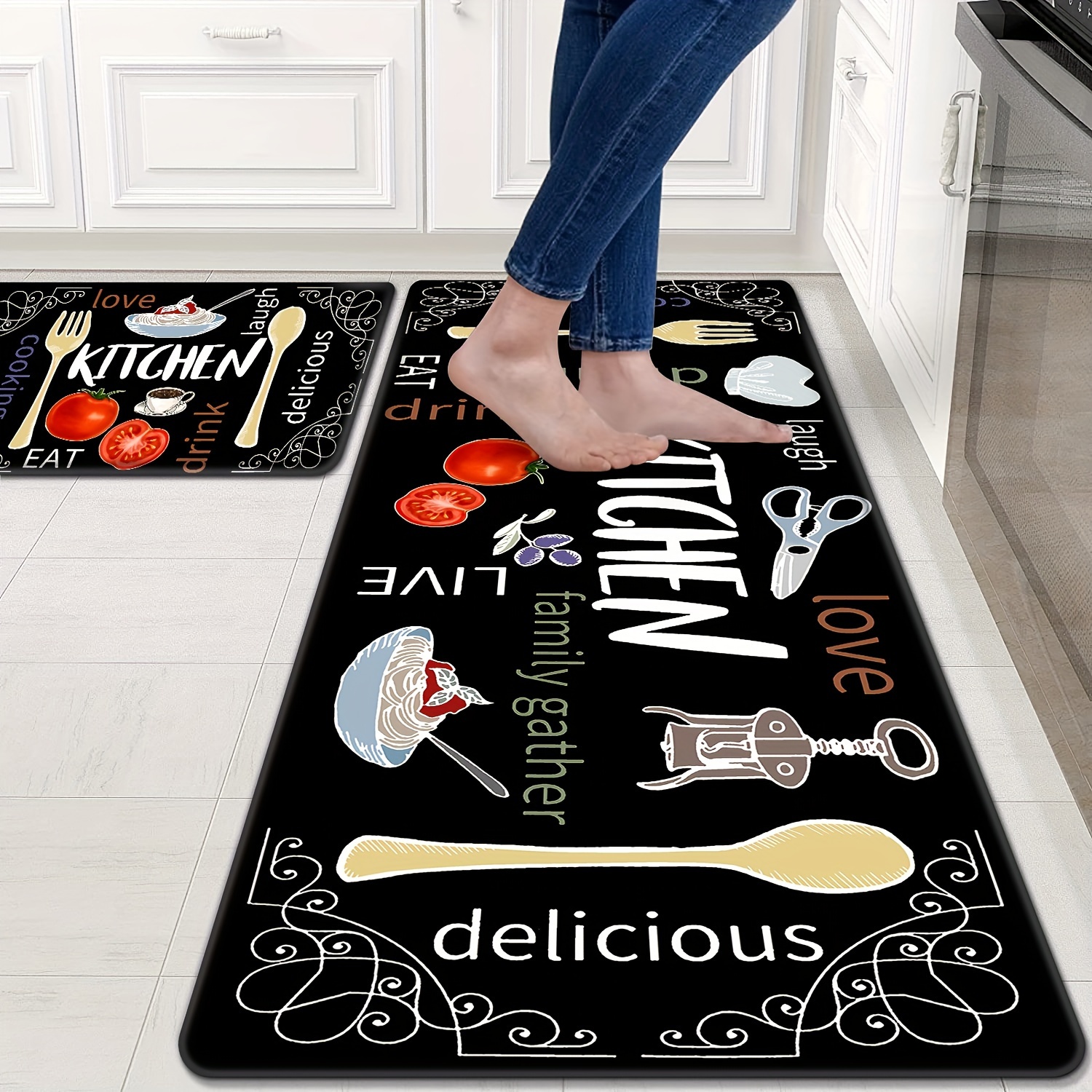 kitchen runner rug sold on Temu United States