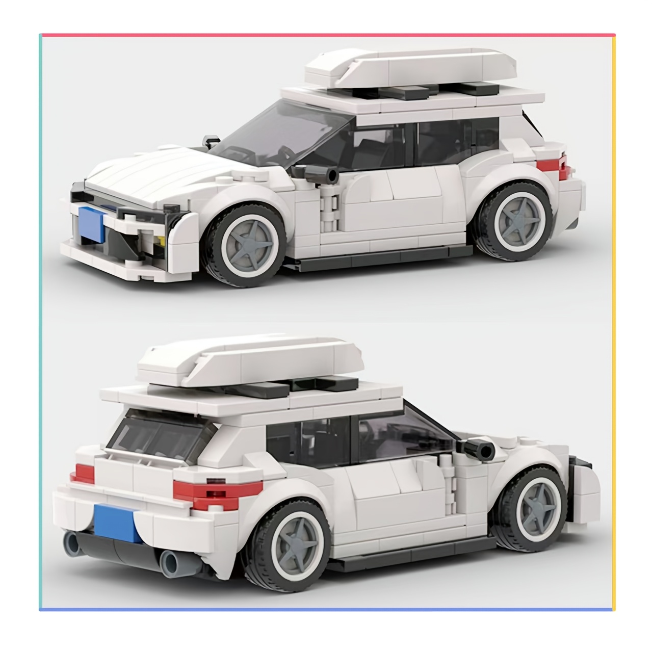 building blocks cars sold on Temu United States