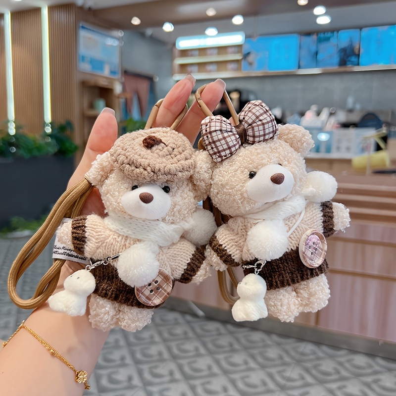 teddy bear keychain sold on Temu United States