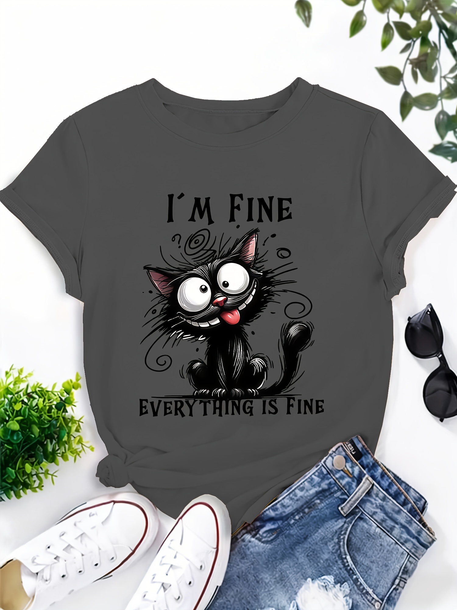 i m fine t shirts sold on Temu United States