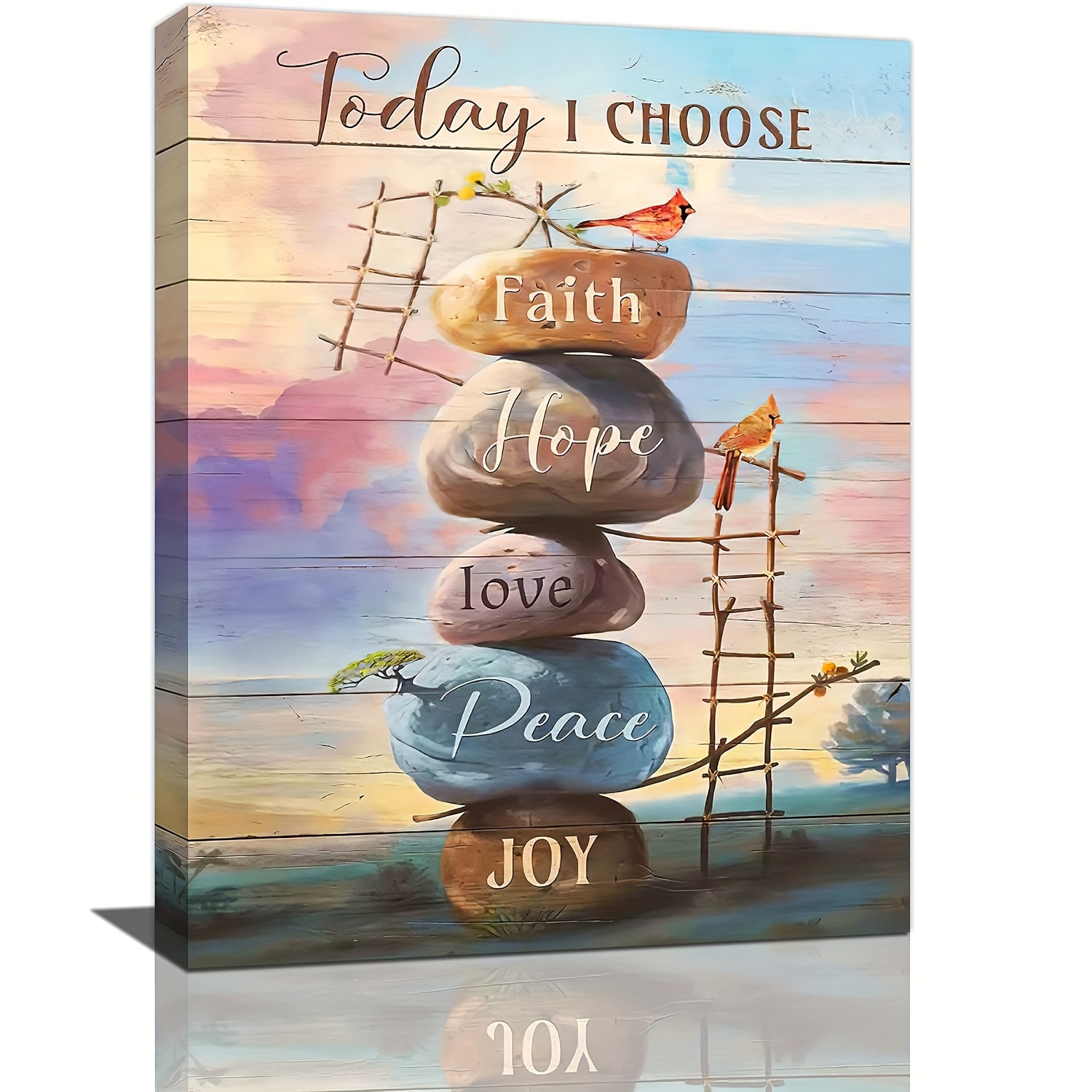 Stone Wall Art Rustic Zen Canvas Print Painting Poster - Temu New Zealand