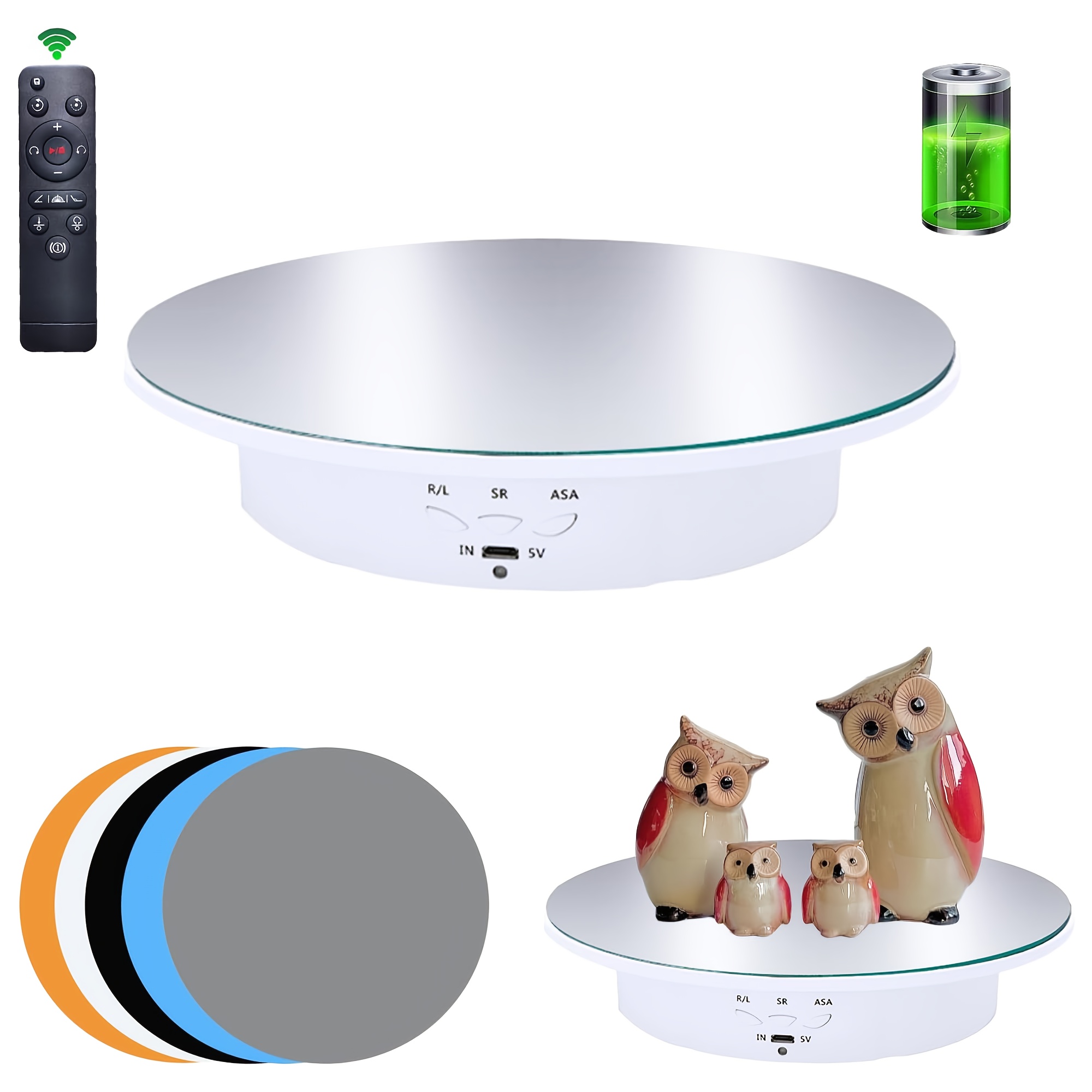 rotating display stand sold on Temu United States