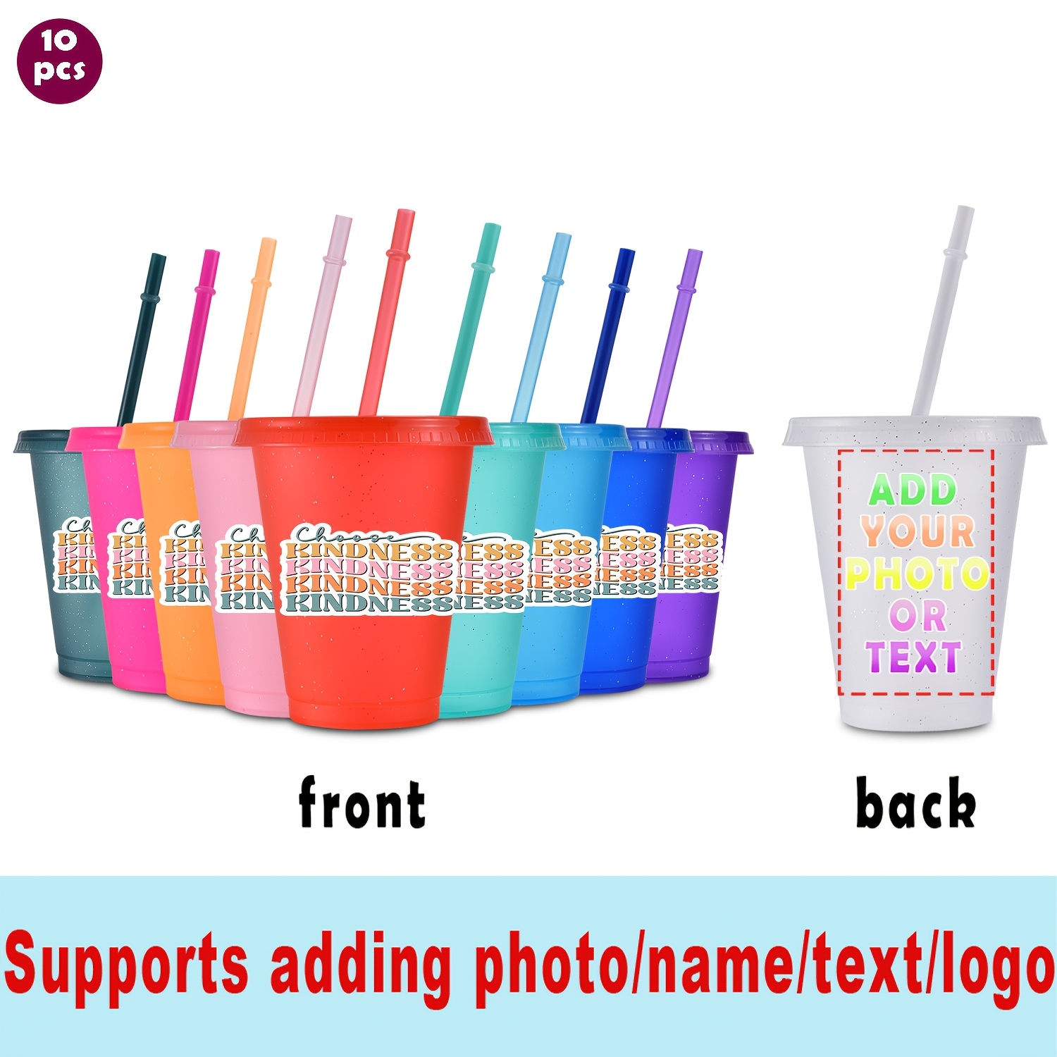 glitter tumblers sold on Temu United States