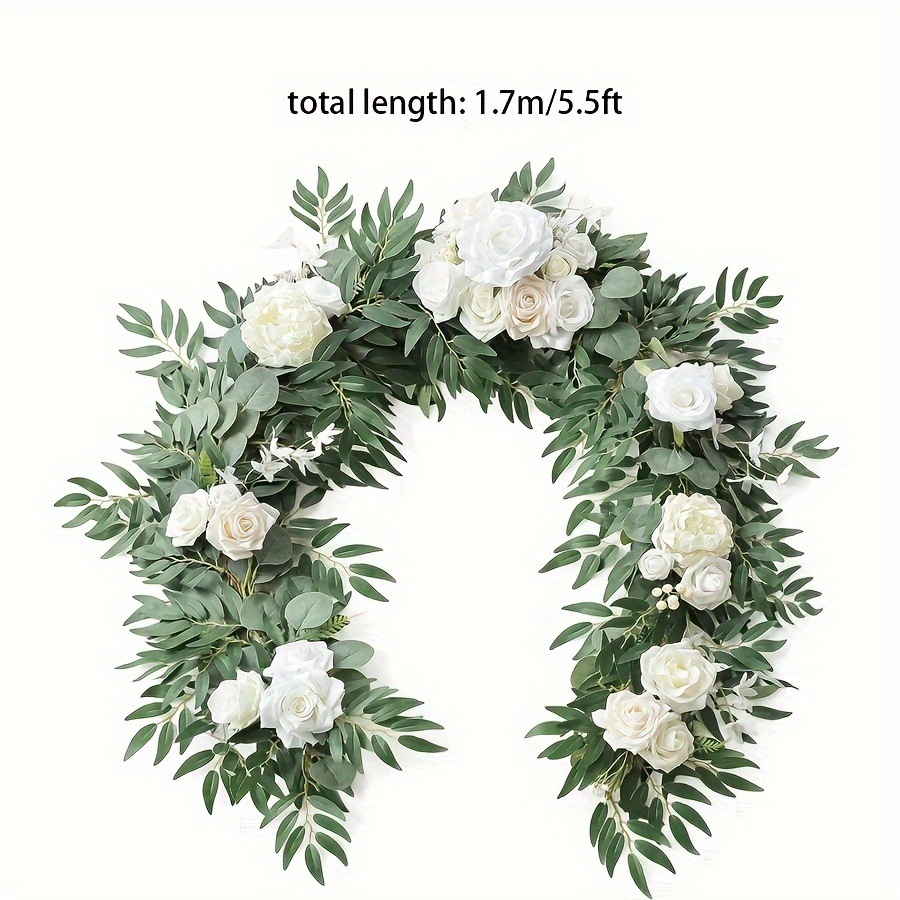 Elegant Artificial Rose Vine Garland For Wedding And Engagement Decor ...