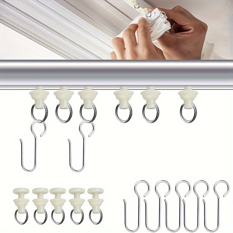 shower curtain hooks curtain track hook curtain track glider Temu