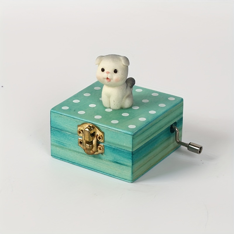 1pc, Practical Animal Music Box Dot Print, Vintage Creative Animal ...