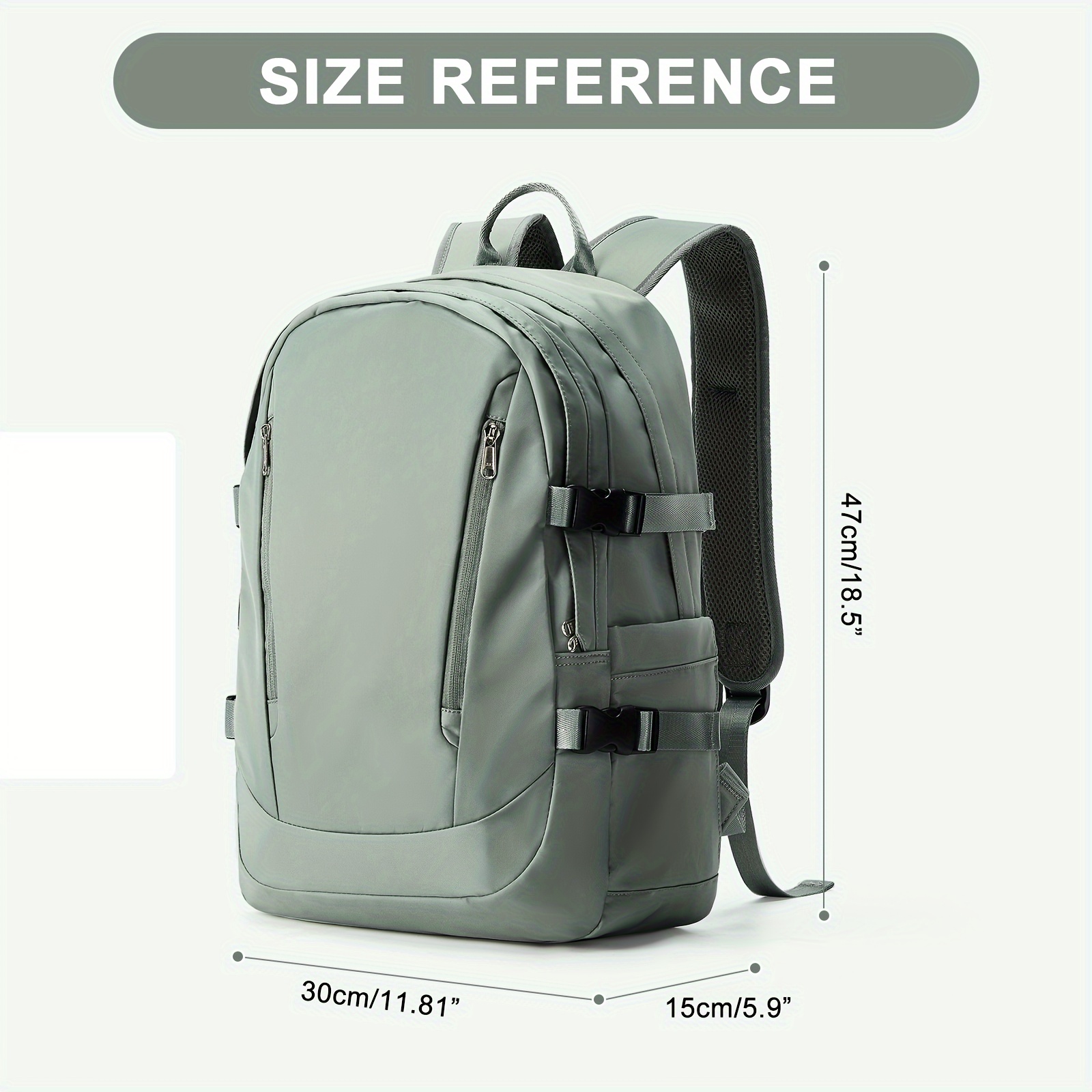 Lightweight Computer Backpack Casual Nylon Travel Rucksack - Temu Australia