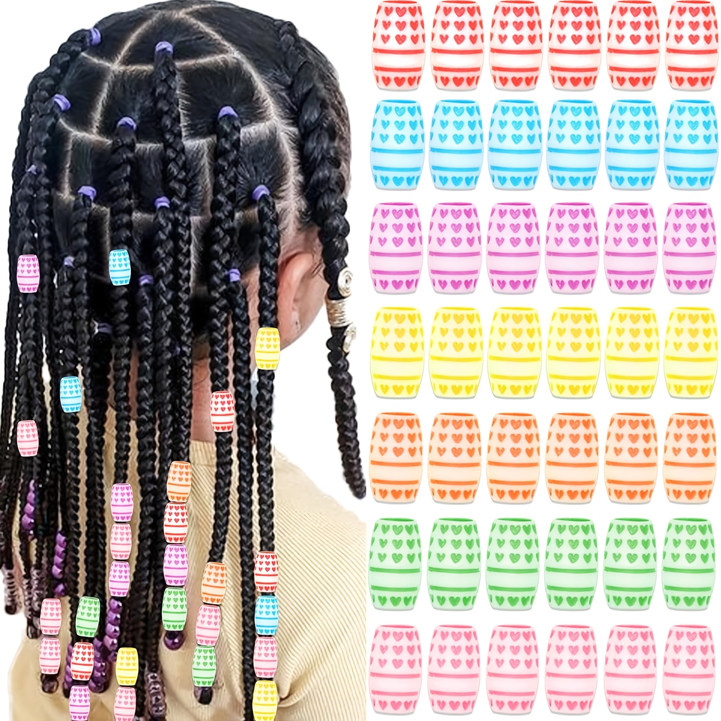 hair beads sold on Temu United States