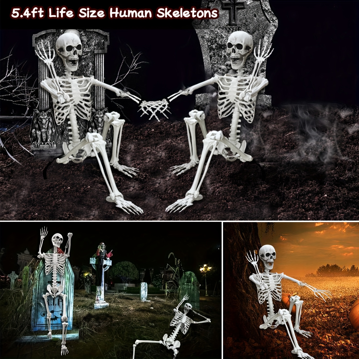life size skeleton sold on Temu United States