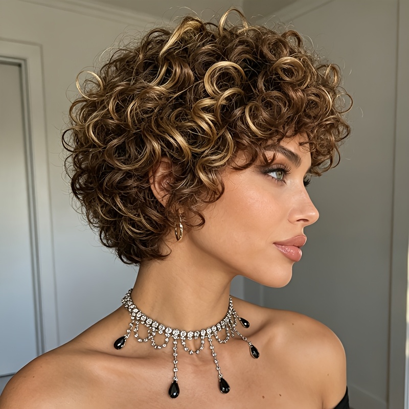 short curly wigs sold on Temu United States