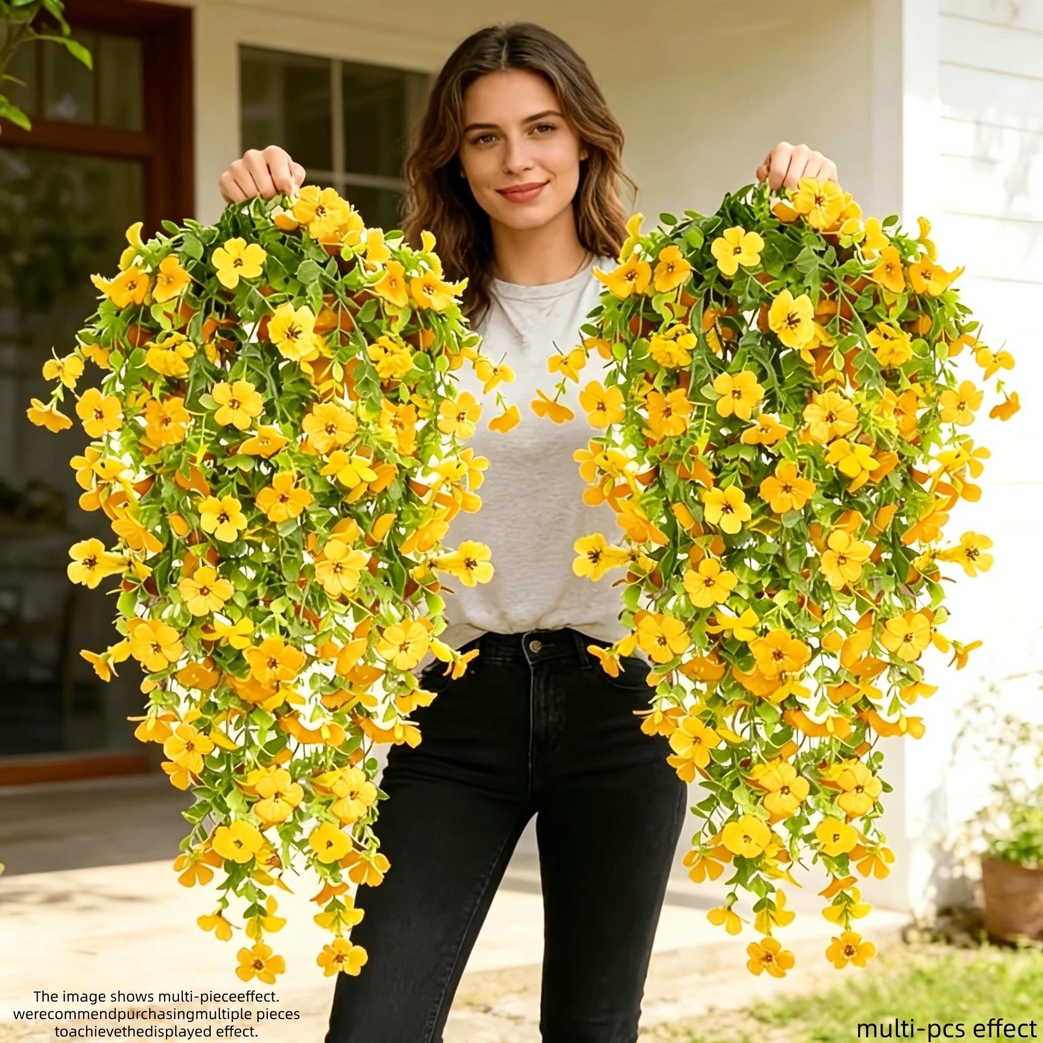 flowers yellow sold on Temu United States