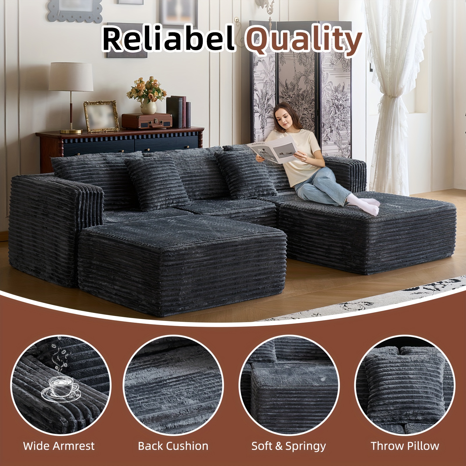 sofas couches sold on Temu United States