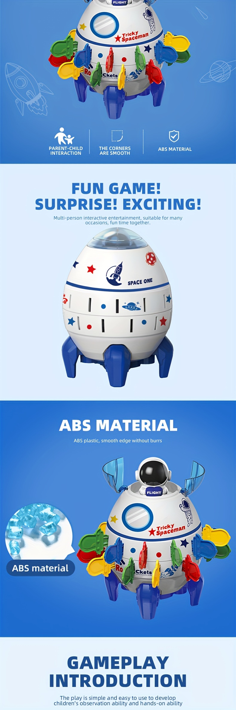 Interactive Tricky Spaceman Bucket Game Stem Science Toy Kit - Temu ...