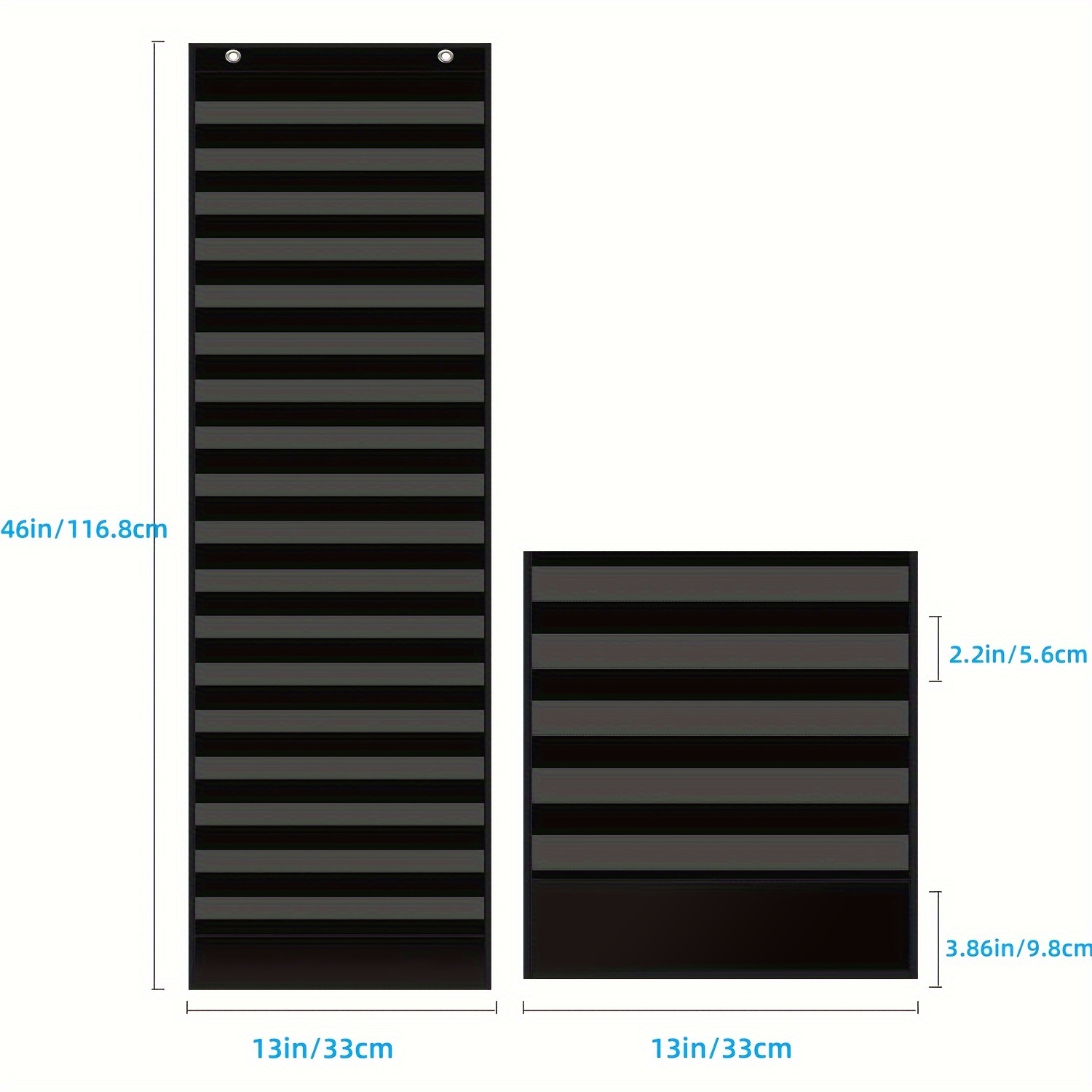 18+1 Pockets Daily Schedule Pocket Chart Double sided - Temu