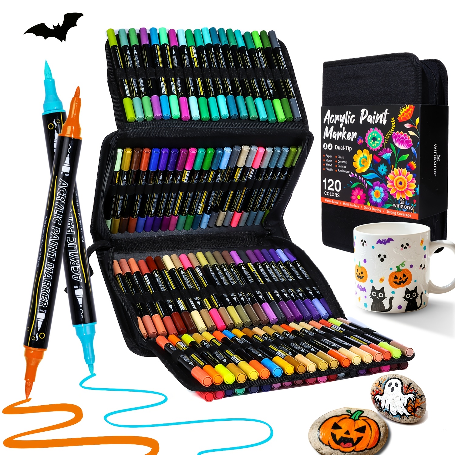 acrylic paint markers sold on Temu United States
