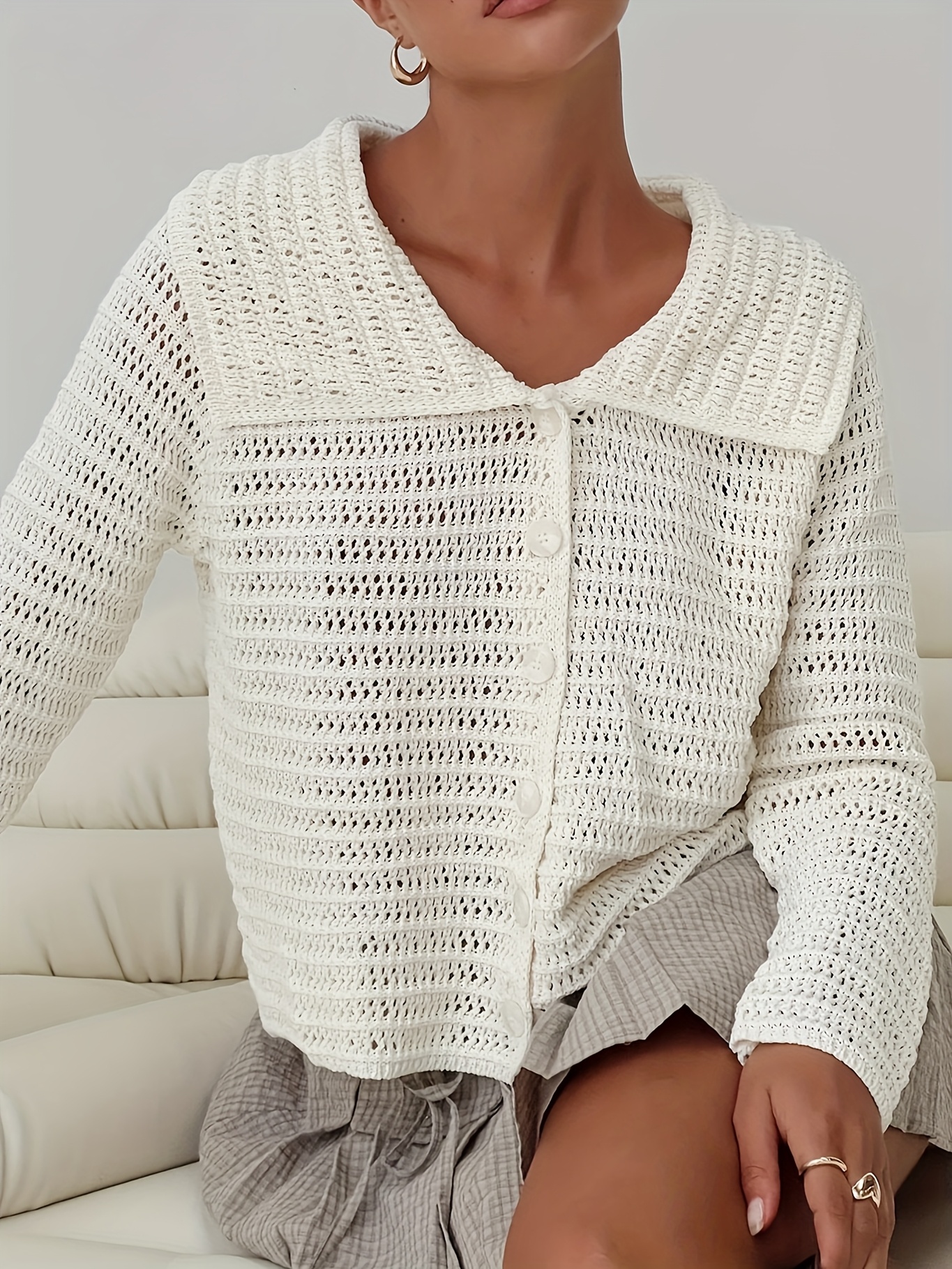 Cardigan Pullover Knopfleiste Damen Vero Moda Strickjacke Damen ...