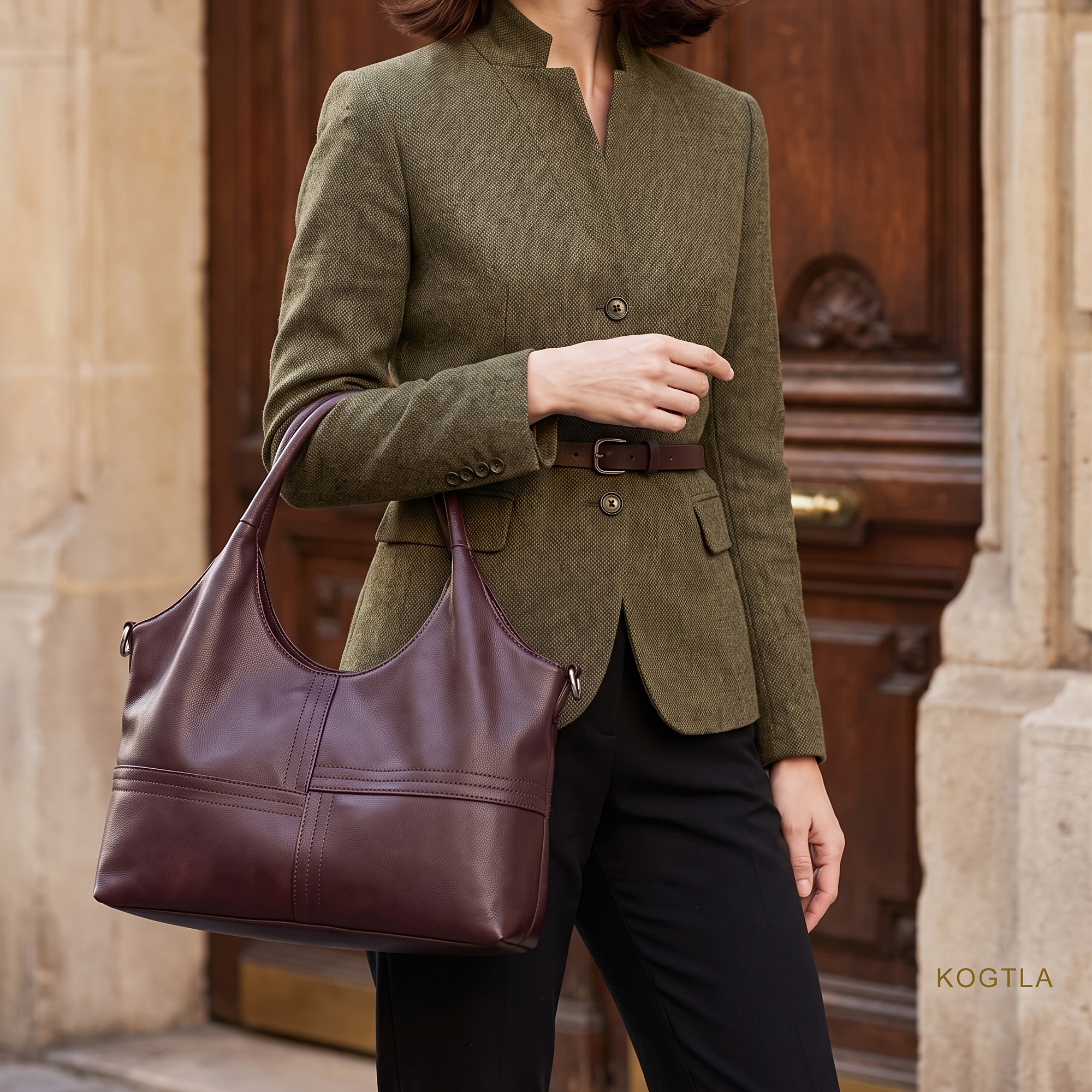 leather purses and handbags sold on Temu United States