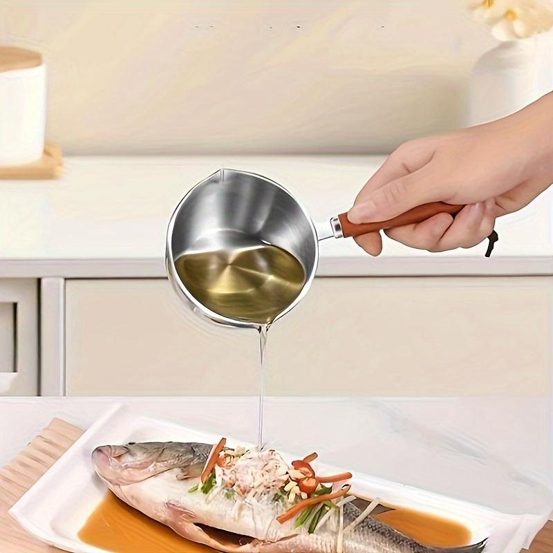 Multifunctional Hot Oil Small Pot Stainless Steel Mini - Temu