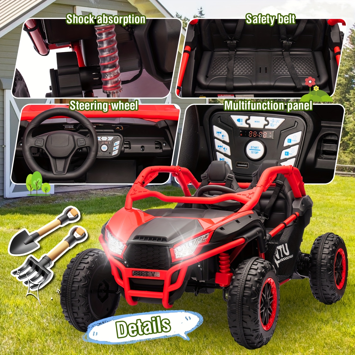electric go kart sold on Temu United States