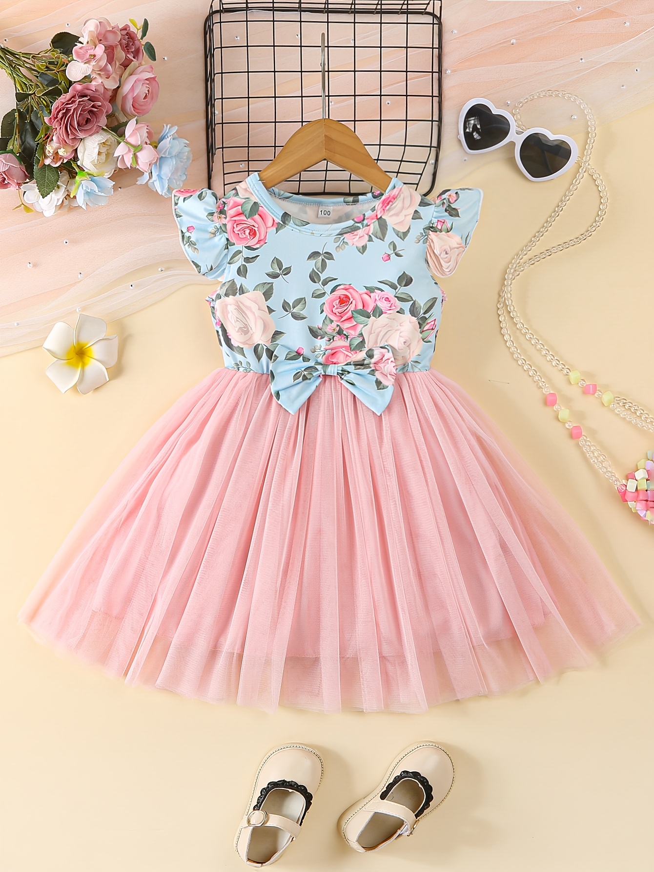rose dresses sold on Temu United States