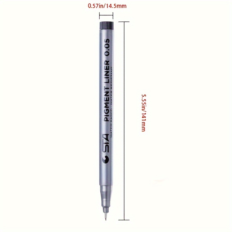 Black Micro pen Fine Liner Pens Waterproof Archival Ink - Temu