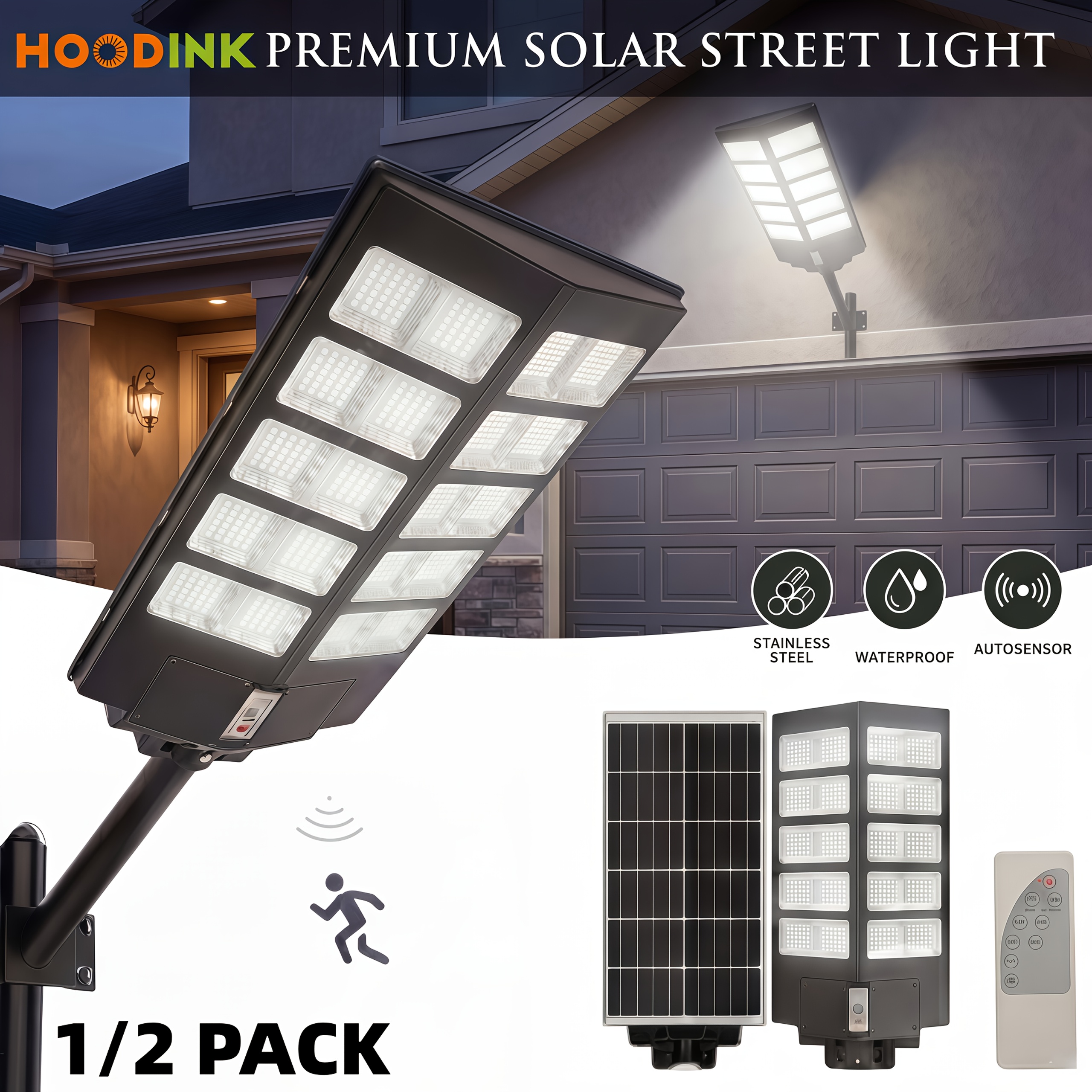 solar motion sensor light sold on Temu United States