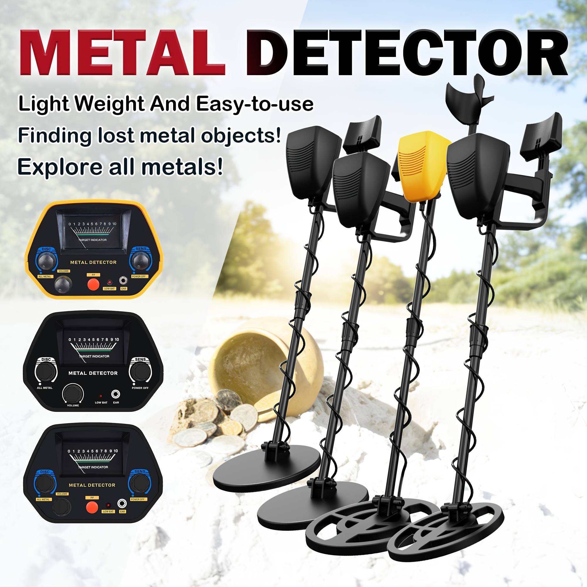 metal detectors sold on Temu United States