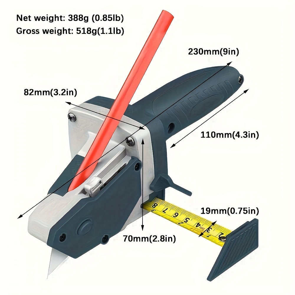 Professional Gypsum Board Cutting Tool SakerPlus Drywall Cutter - Dual ...
