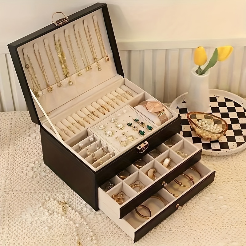 Leather jewelry organizer store