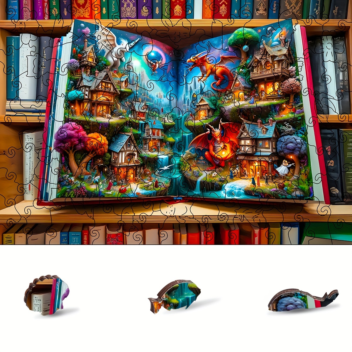 wood puzzles sold on Temu United States